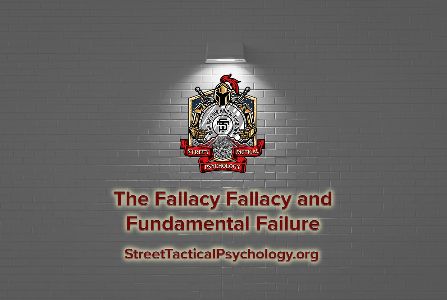The Fallacy Fallacy and Fundamental Failure - streettacticalpsychology.org
